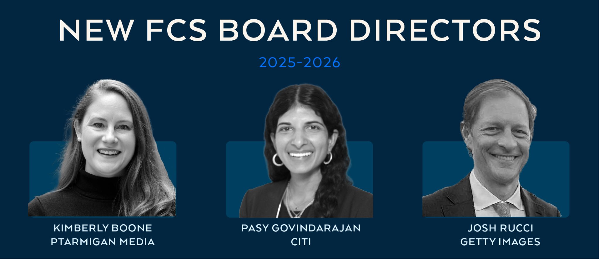 New FCS Board Directors Announced FOR 2025-2026 - FCS: The Financial Communications Society